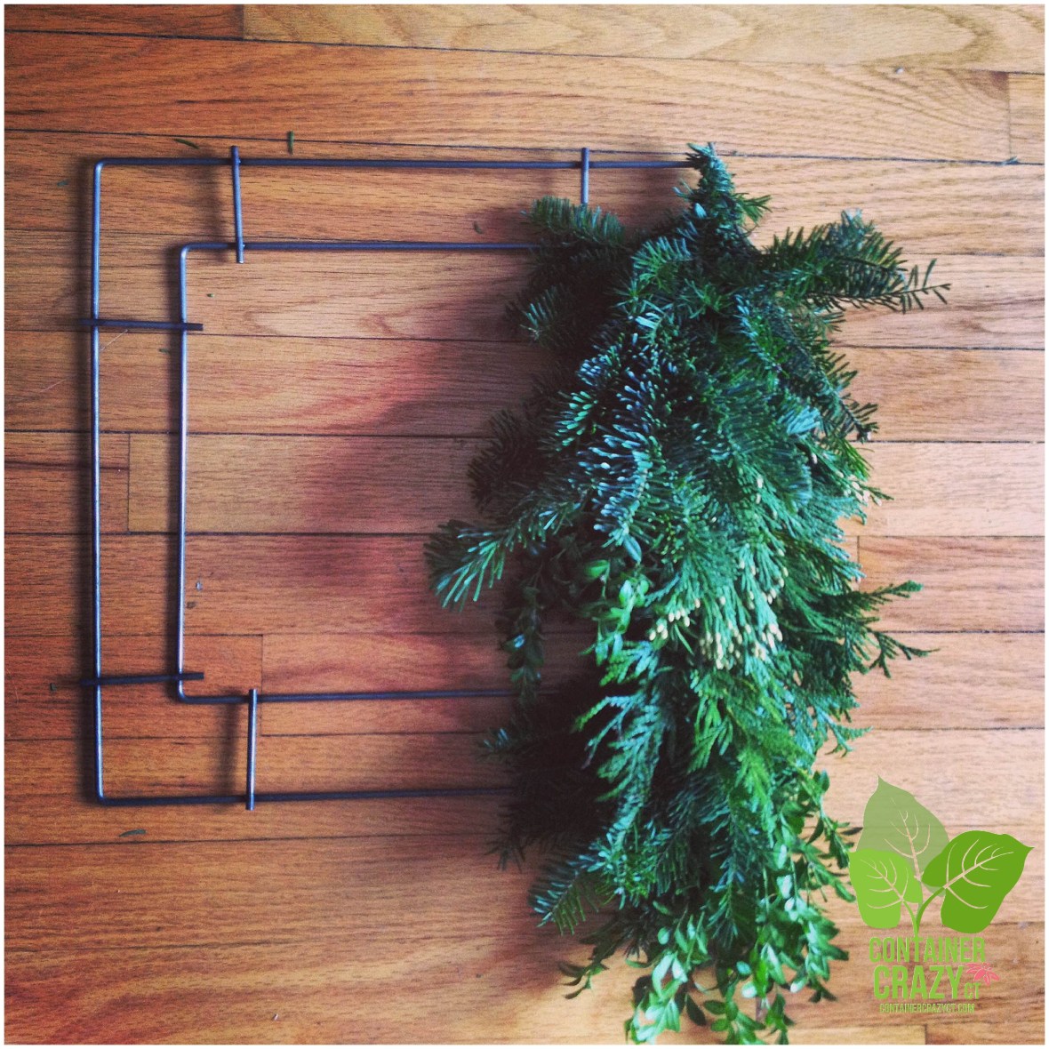 My First Square Wreath Done! | Container Crazy CT